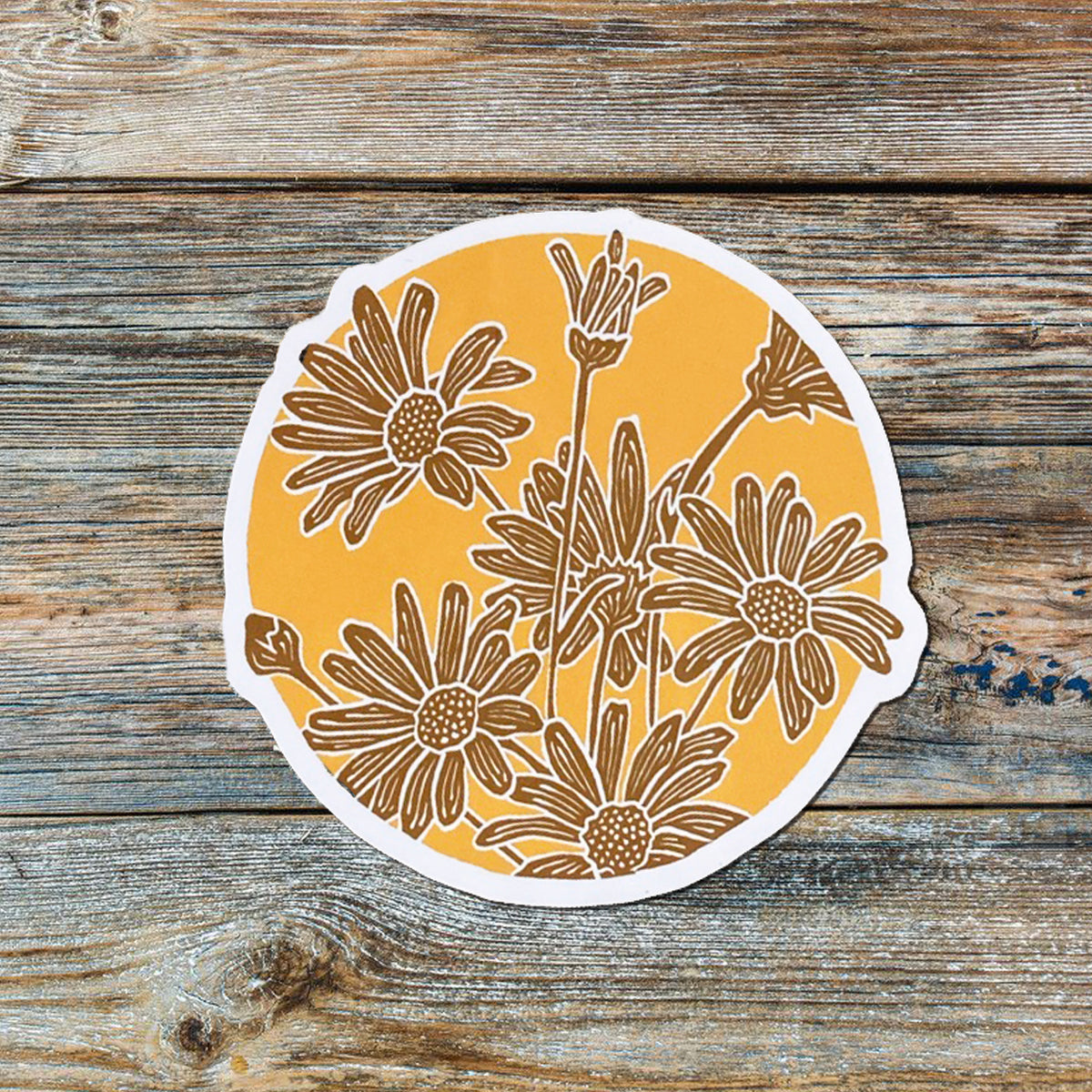 Common Daisy Vinyl Sticker – Coxswain Press